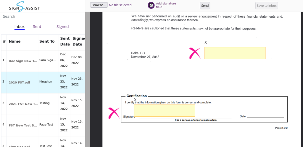 Sign Assist - Secure E-Signature Software for Accountants & Tax ...